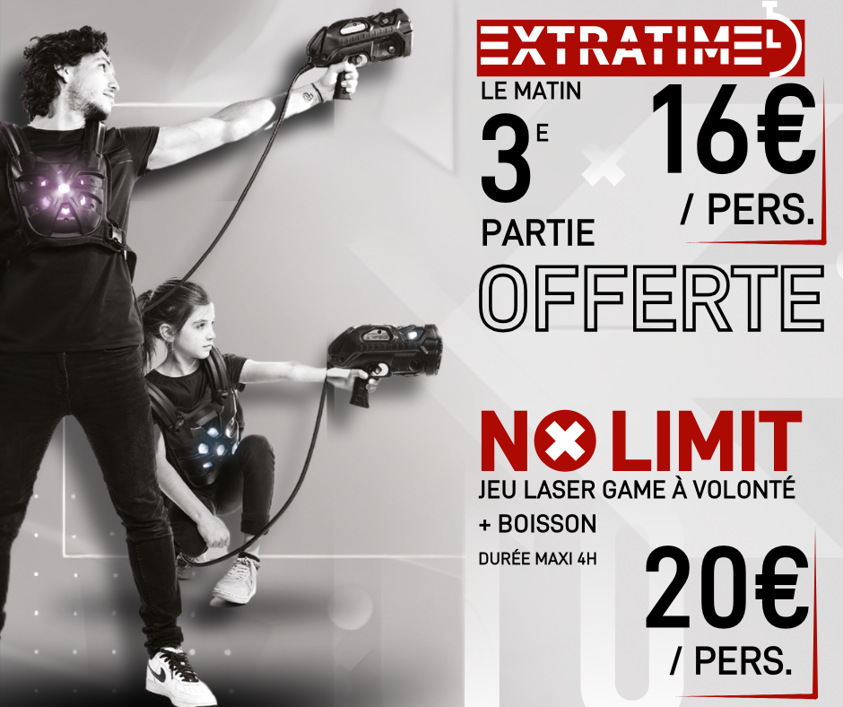 Les bons Plans des vacances – Laser Game Troyes